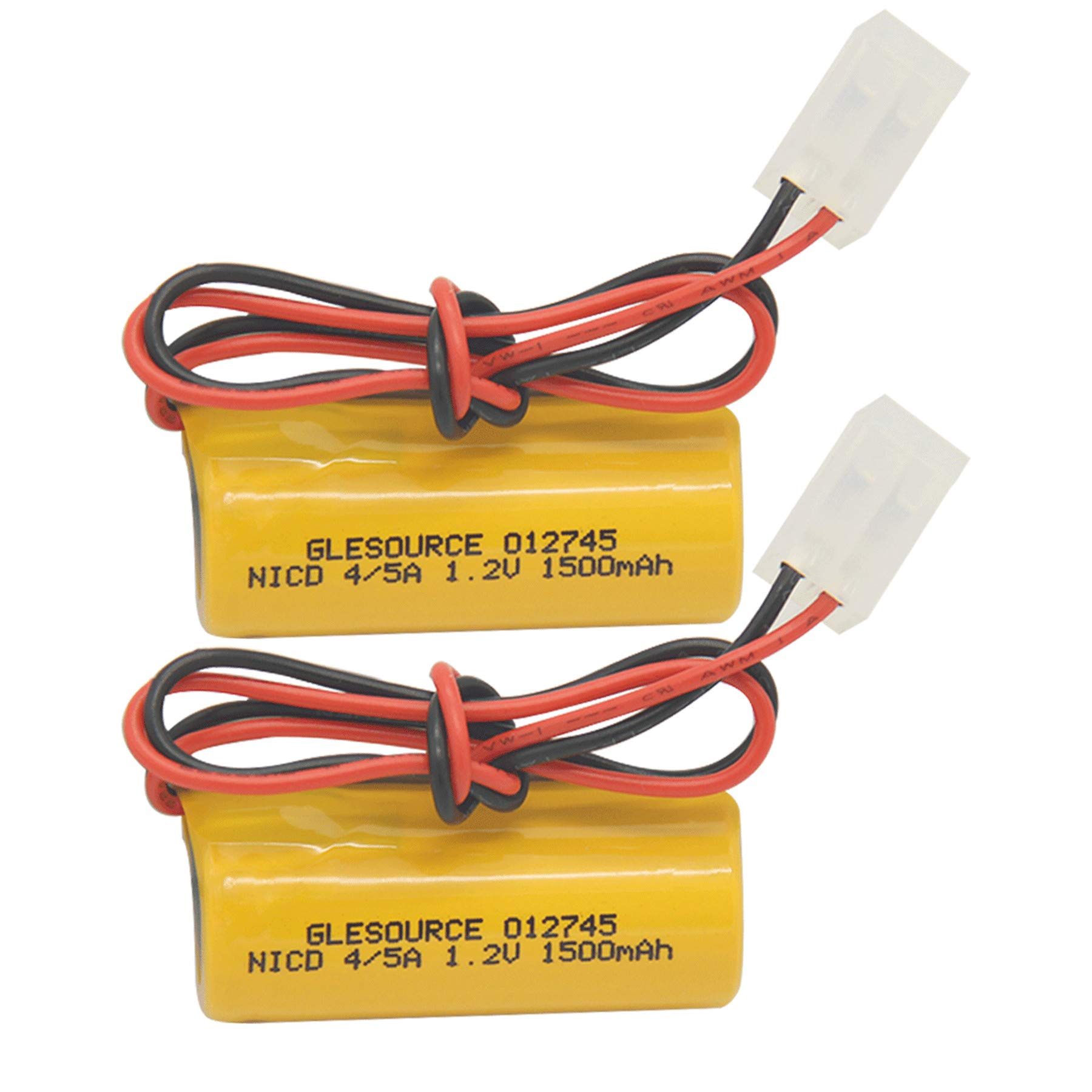 GLESOURCE 1.2V 1500mAh Emergency Lighting Replacement Battery - Replaces T&B 012745, 12745, Interstate - NIC1056, Teig - 850069,CUSTOM-85,OSA117(2 Pack)