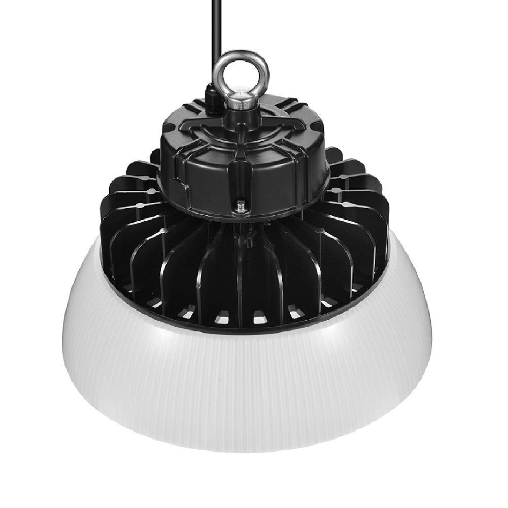 GRANDLUMEN 100W LED High Bay UFO Light, ETL Certified, 5000K Daylight White, LED Warehouse Lighting with PC Reflector