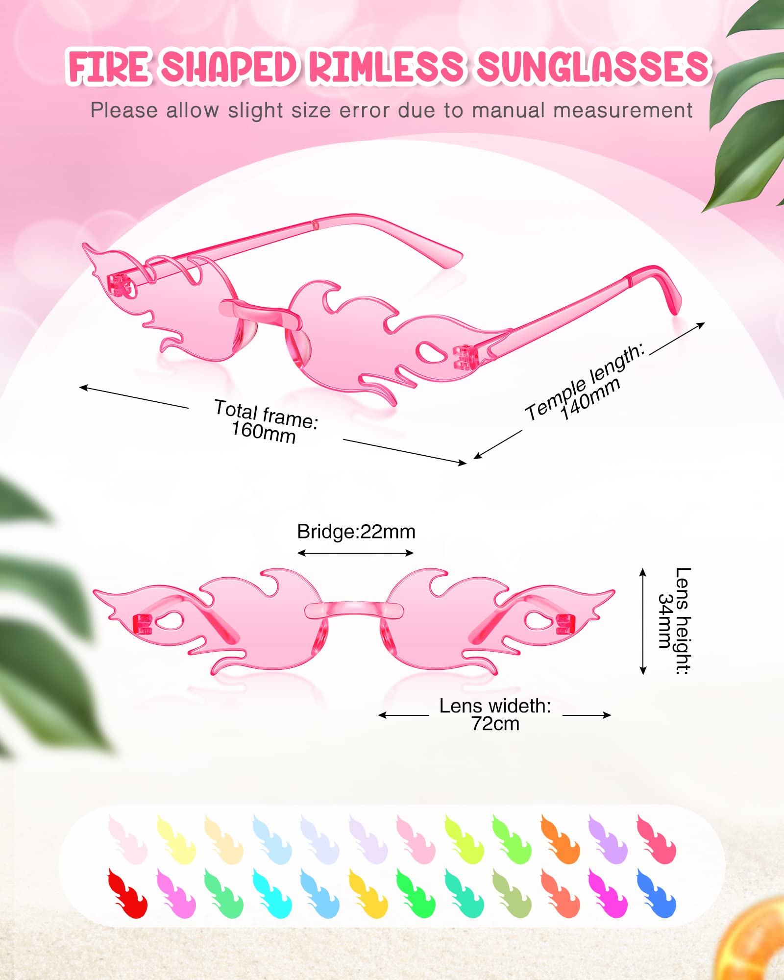 JDHXBMW Fire Glasses Party Glasses Bulk Sunglasses Party Favors Sunglasses Kids for Fun