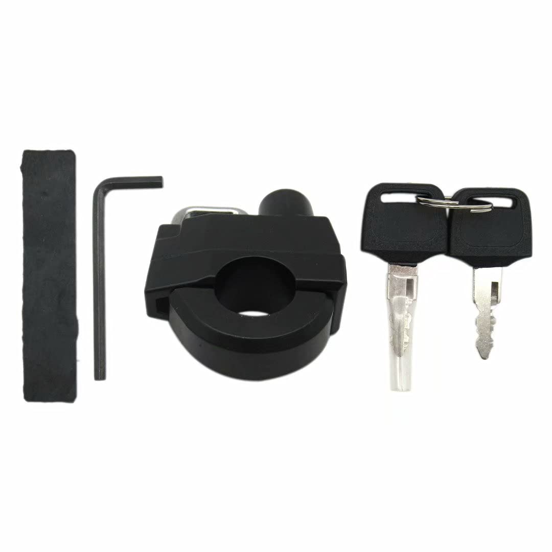 Gxcdizx Universal Motorcycle Helmet Lock for 25mm Engine Crankcase Crash Bar Motorbike