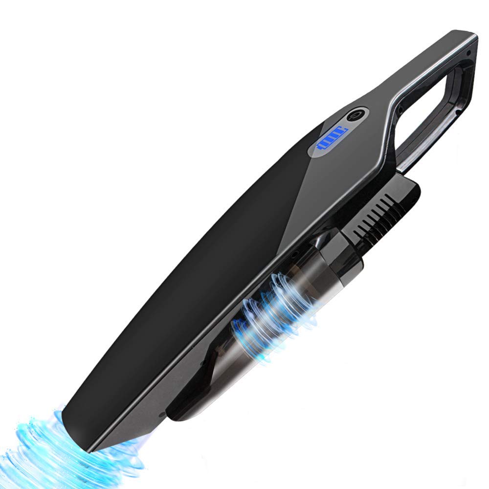 Handheld Vacuum Cordless, 7500PA Powerful Cyclonic Suction Portable Car Vacuum Cleaner Lightweight Hand Vac, 14.8V Li-ion Battery Powered Rechargeable Quick Charge with LED Display