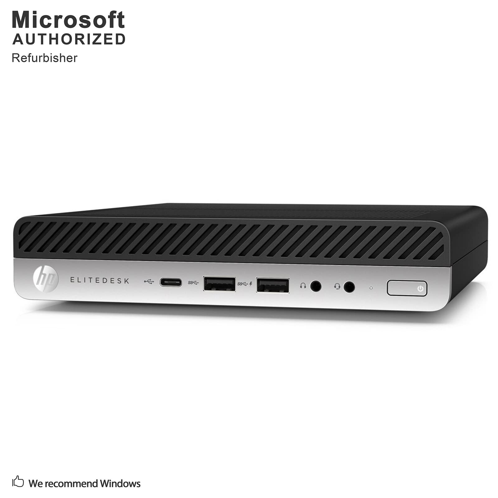 HP EliteDesk 800 G5 Mini High Performance Desktop Computer, Intel Six Core i5-9500T up to 3.7GHz, 16G DDR4, M.2 256G SSD, WiFi, BT, 4K Support, DP, Windows 10 Pro 64 English/Spanish/French(Renewed)