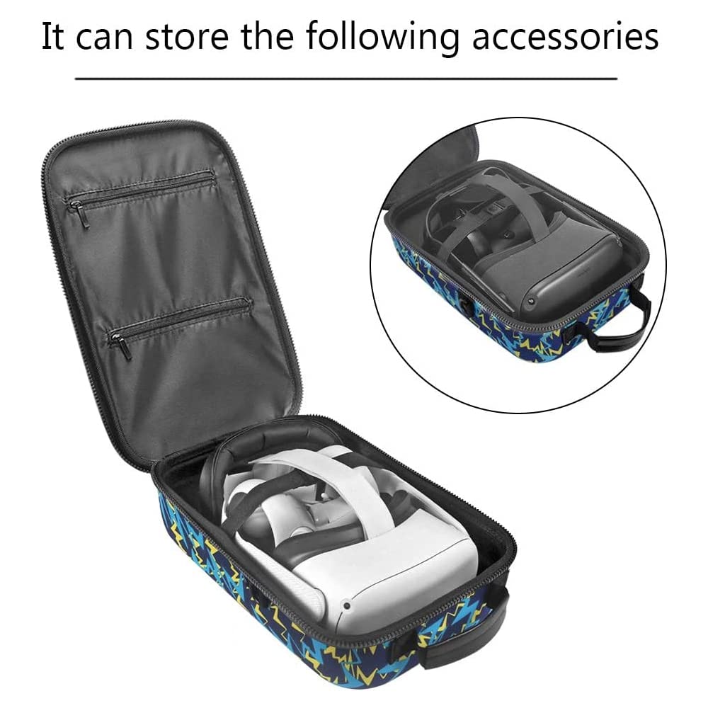 JEWUNO Zaracle Hard Travelling Case Storage Case Protective Pouch Bag Carrying Case for Oculus Quest 2 and Oculus Quest All-in-one VR Gaming Headset (White)