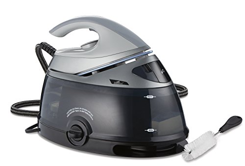 Hamilton Beach Professional Generator Iron, Continuous Steam, Eco Friendly Mode, Long Hose with Storage, Cleaning Tools, Grey (19573)