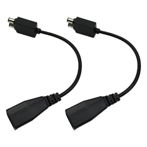 High Performance 1 Pair Power Adapter Cord Cable Compatible with Microsoft Xbox 360, Suitable for Microsoft Xbox One RIUSE
