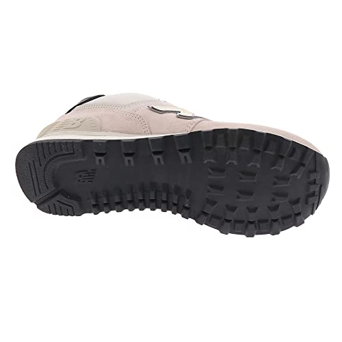 New Balance Women's 574 V2 Transcendent Pearl Sneaker, Washed Pink/Blacktop/Turtledove, 7.5