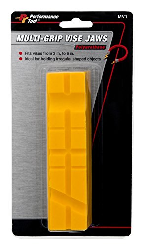 Performance Tool MV1 3-Inch to 6-Inch Polyurethane Soft Grip Vise , Yellow