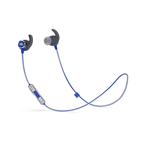 JBL Reflect Mini 2 Wireless in-Ear Sport Headphones with Three-Button Remote and Microphone - Blue (Renewed)
