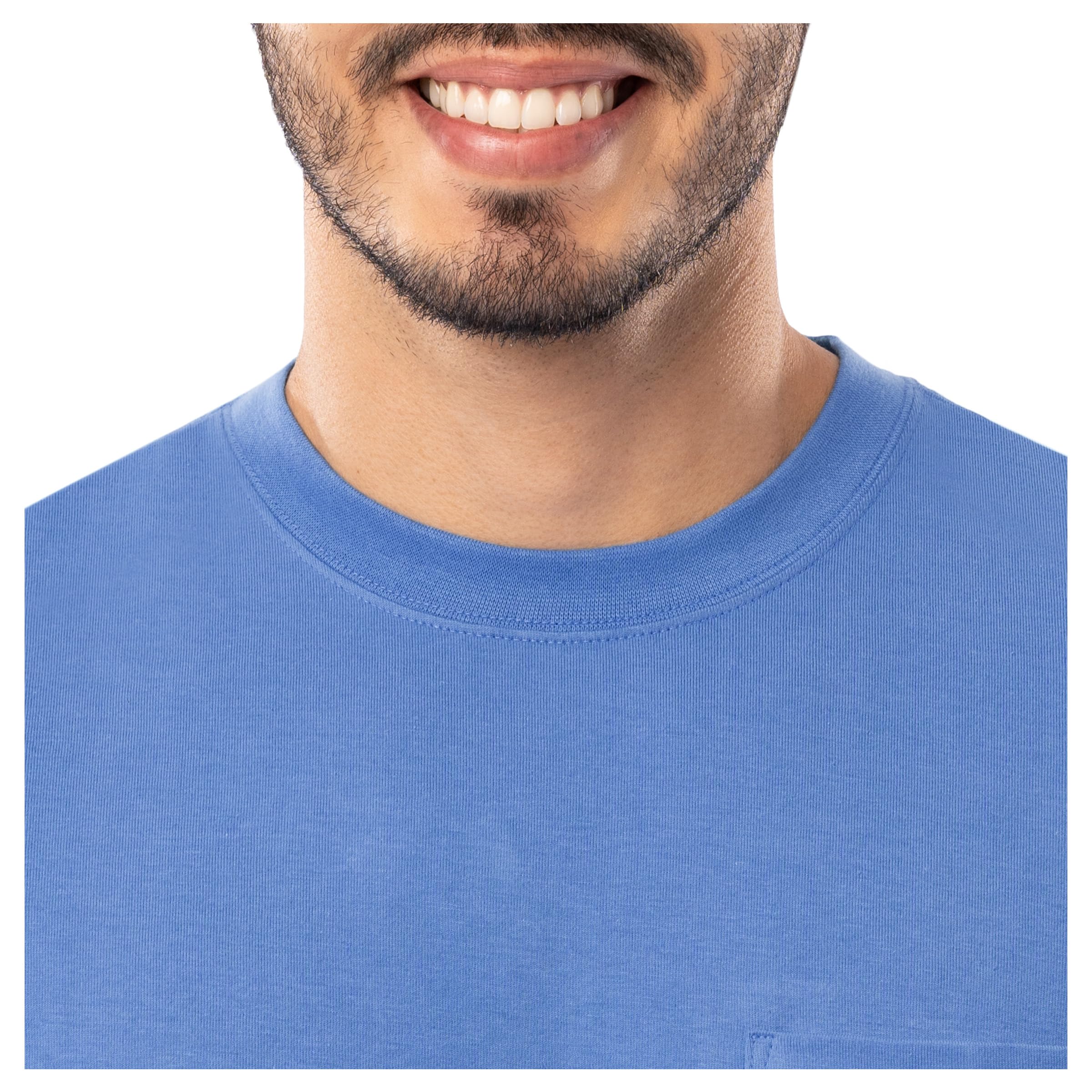 Guy Harvey Men's Proudly Southern Short Sleeve Pocket T-Shirt, Heather Royal/Proudly Southern, Large