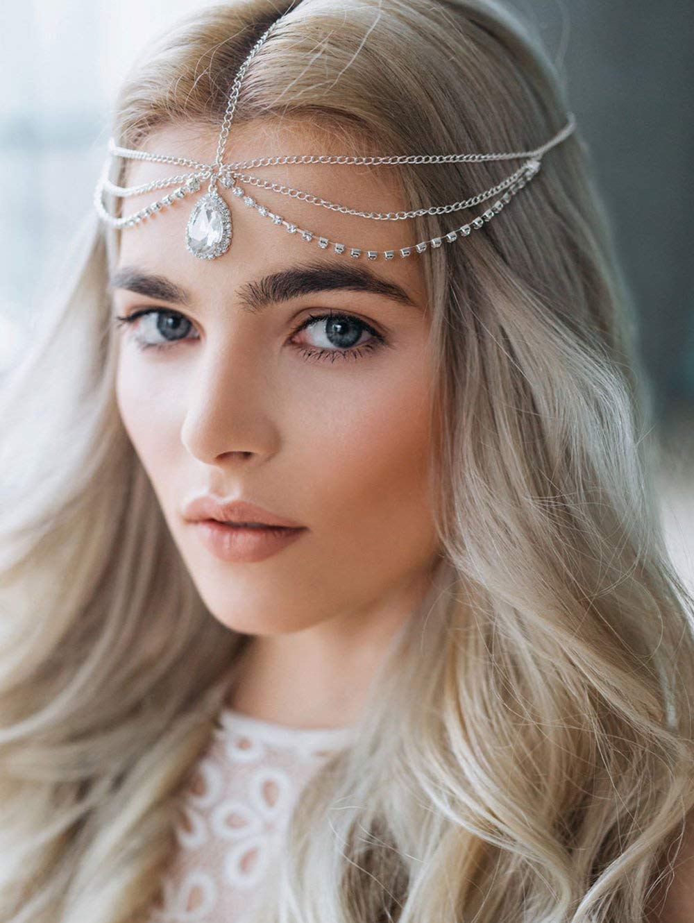 Headbands Wedding Headpiece Accessories with Rhinestone for Women and Girls