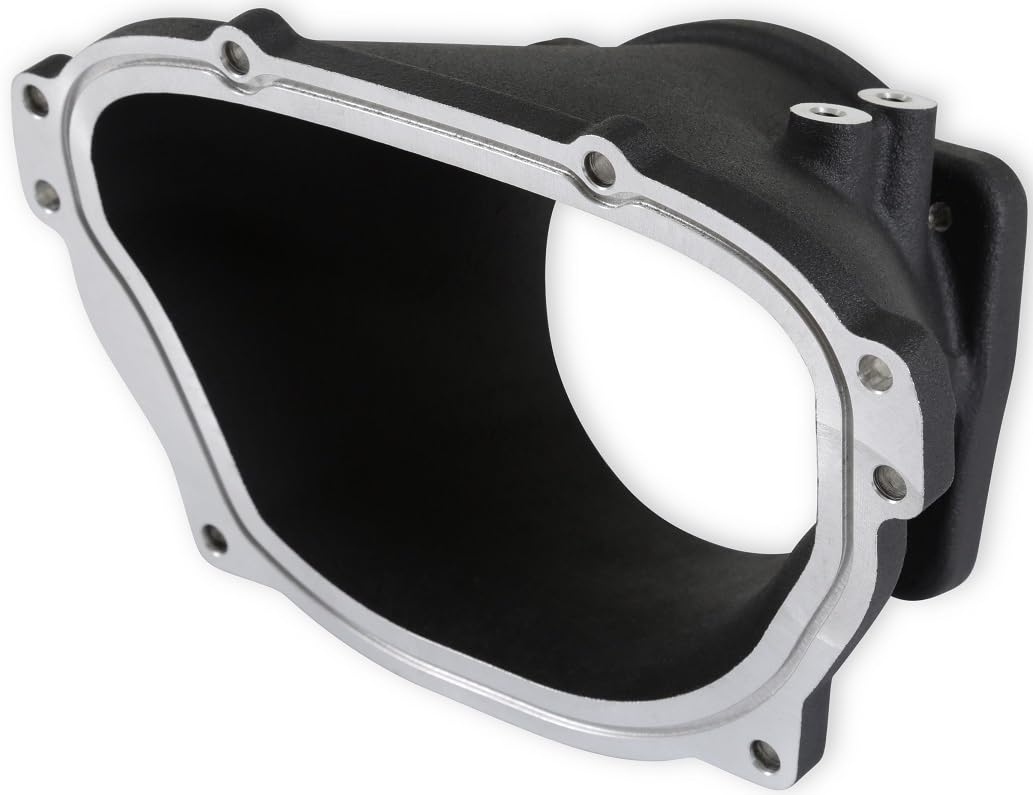 NEW HOLLEY ULTRA LO-RAM 105MM THROTTLE BODY ADAPTER,FRONT FEED MOUNT,ЕFІ STYLE FLANGE,BLACK SATIN FINISH,COMPATIBLE WITH GМ GEN V LT1 ENGINES