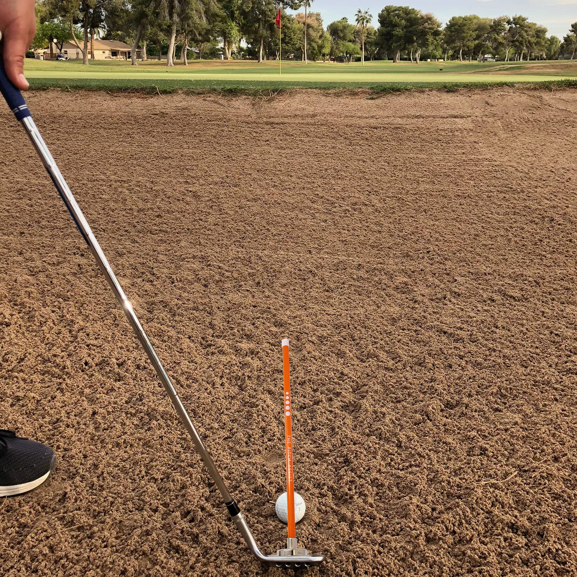 Golf Alignment Rods: Magnetic Club Alignment Stick Demonstrates Correct Golf Swing Aim, Golf Training Aid Magnet Lie Angle Tool Training Aids Visualize and Align Your Golf Shot, Orange
