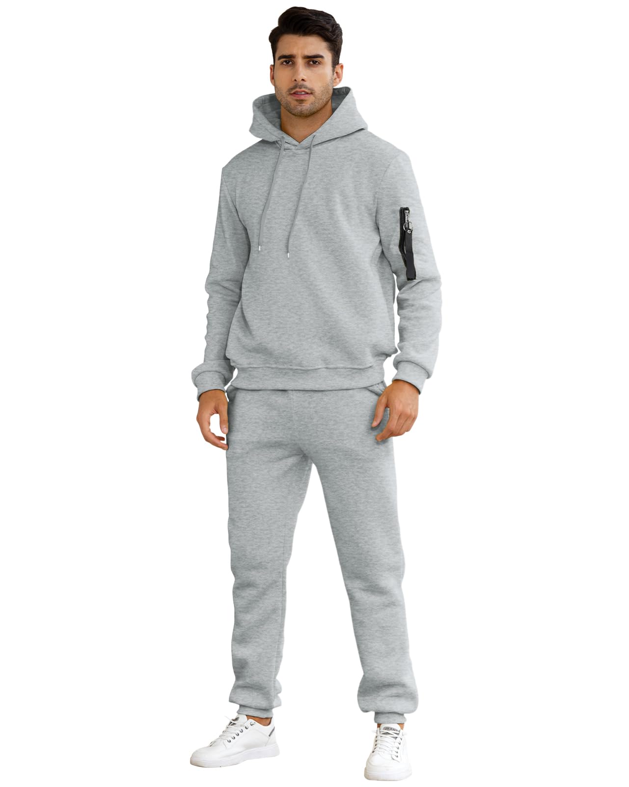 Hakjay Mens Sweatsuits Sets, Track Suits Men Set, Jogging Suits with Zipper Pockets