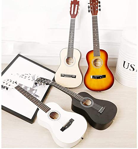 MUWIZ Guitar Kit, String Instrument Electronic Guitar Acoustic Guitar Travel Guitar Beginner Novice Practice Rock Performance with Backpack Waterproof (Color : Pink, Size : Long-73cm)