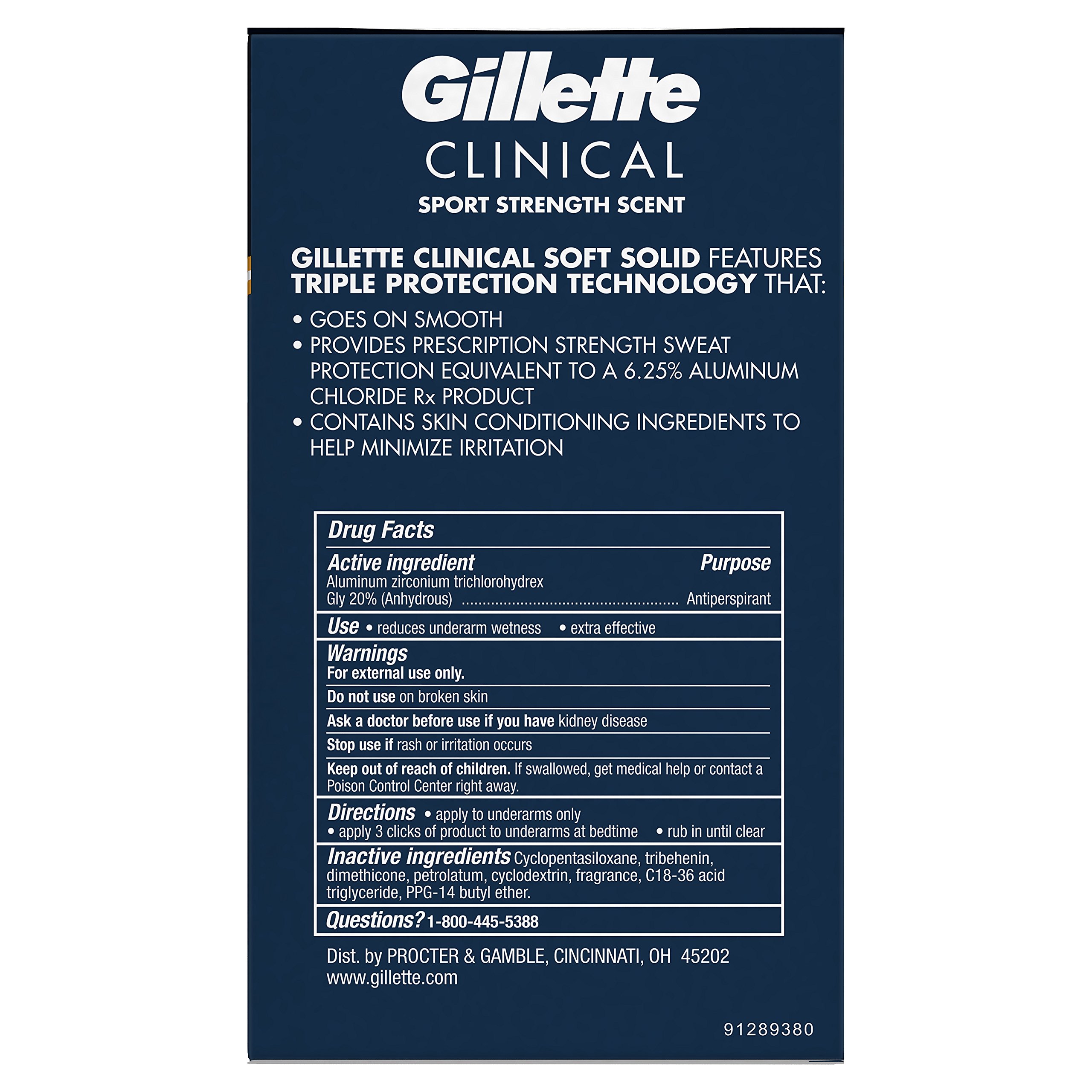 Gillette Clinical Sport Antiperspirant Deodorant - 1.7 oz