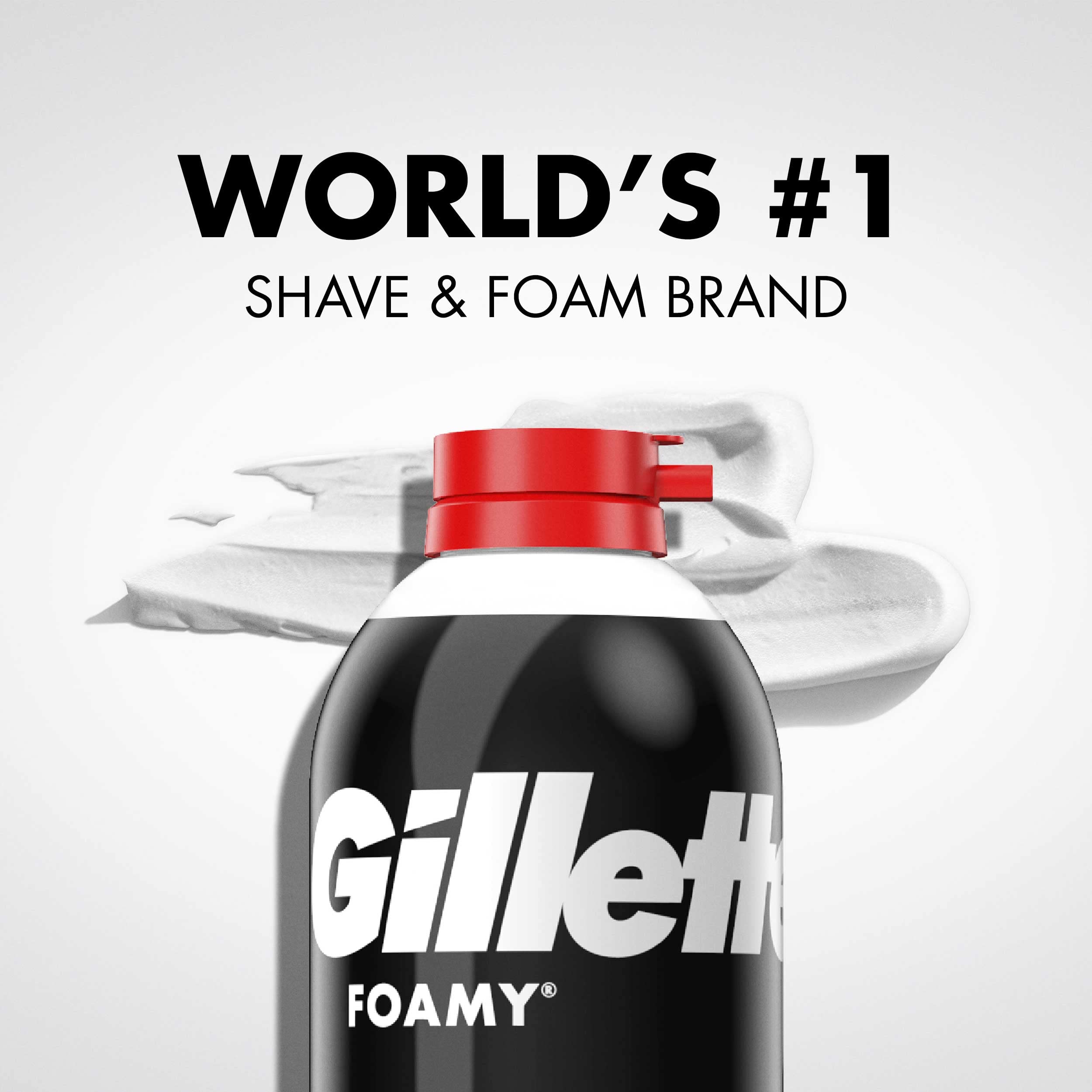 Gillette Foamy Shaving Cream, Regular, 11 Ounce