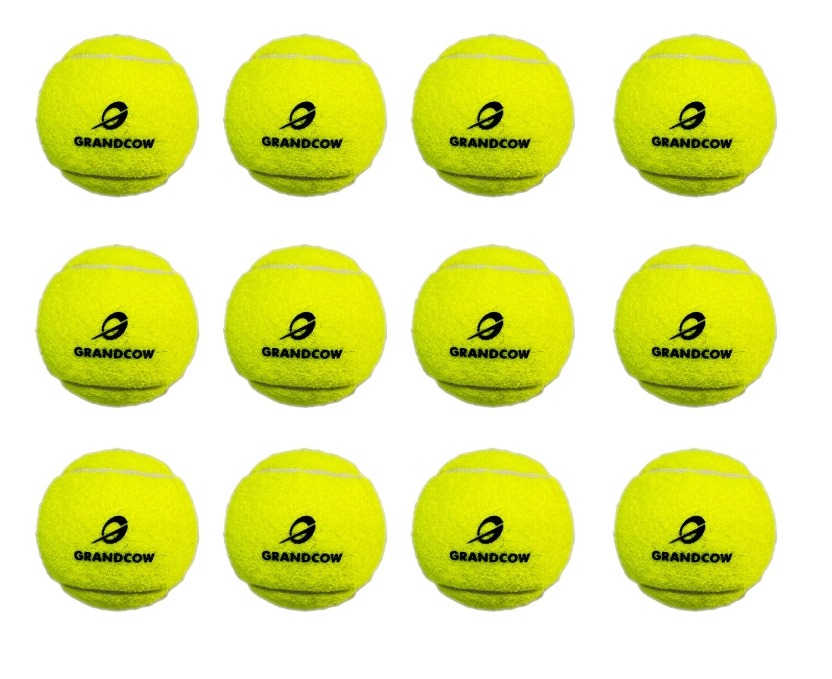 GRANDCOW Beach Tennis POP Paddle Ball Natural Rubber with Great Flex Elasticity (12 Balls)