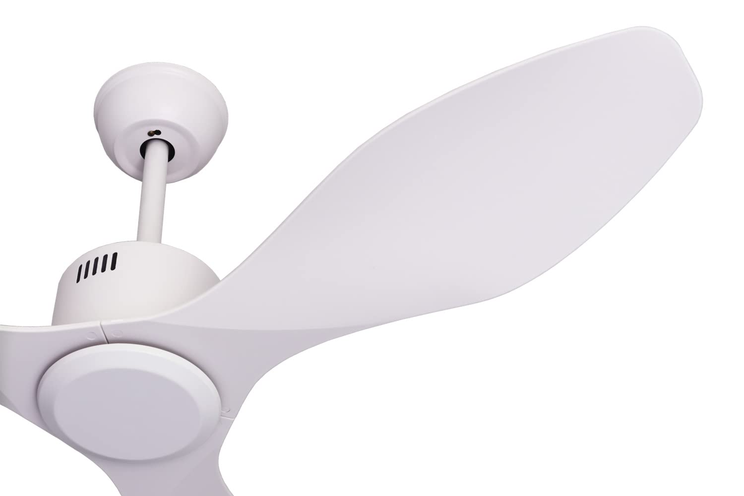 Goozegg Ceiling Fan No Light Remote Control Modern 3 Blades Reversible DC Motor, 48-inch, White