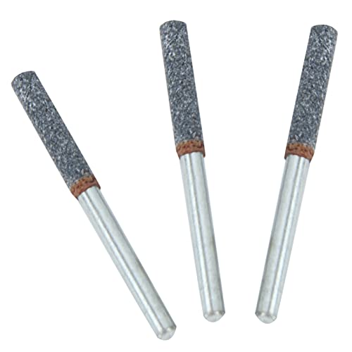 Syrisora Chainsaw Grinding Stone, 7 * 2 * 1 3Pcs 4mm 5/32in Diamond Chainsaw Sharpener Burr Stone, File Sharpening Tool for Rotating Tool