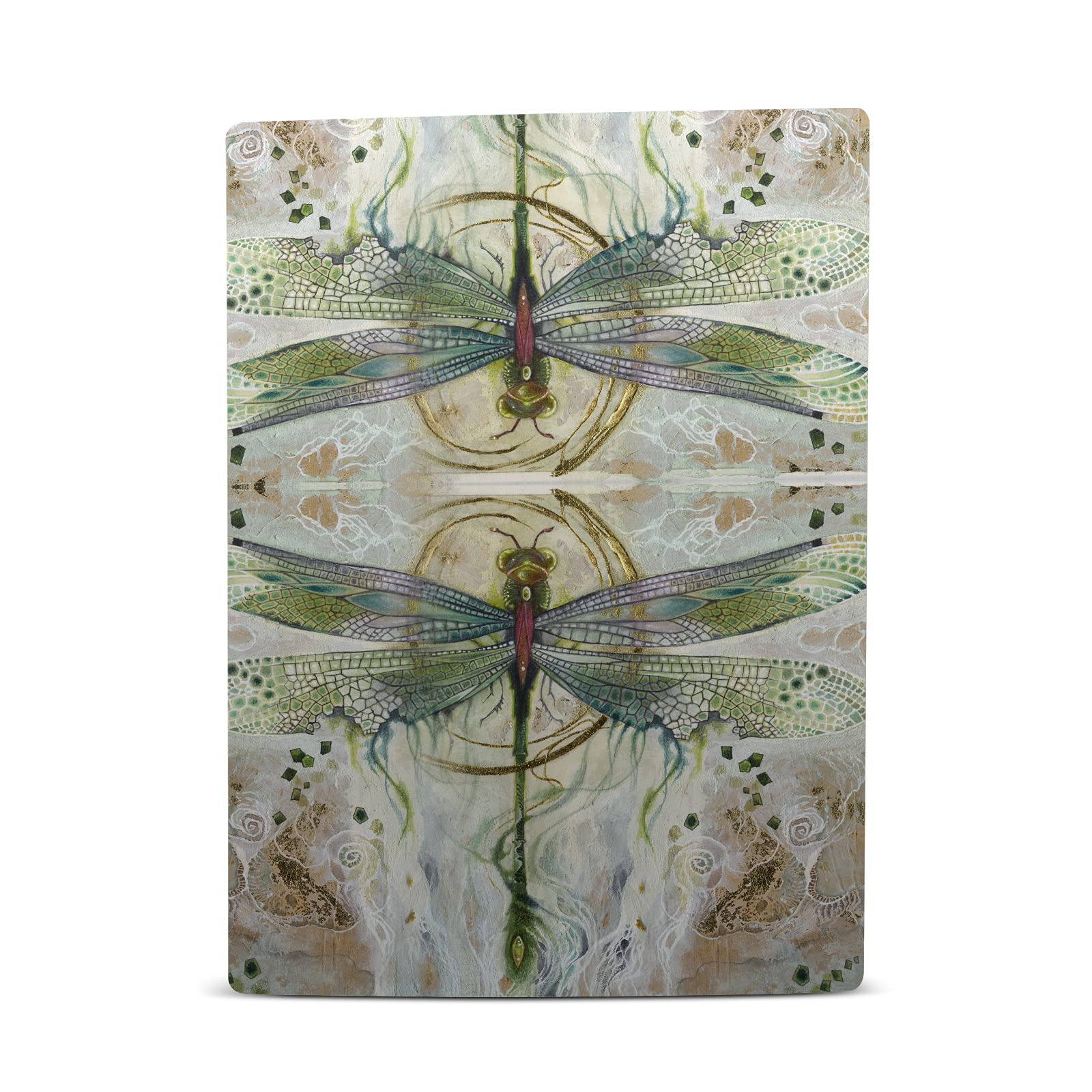 Head Case Designs Officially Licensed Stephanie Law Damselfly 2 Art Mix Matte Vinyl Faceplate Sticker Gaming Skin Case Cover Compatible with Sony Playstation 5 PS5 Disc Console & DualSense Controller