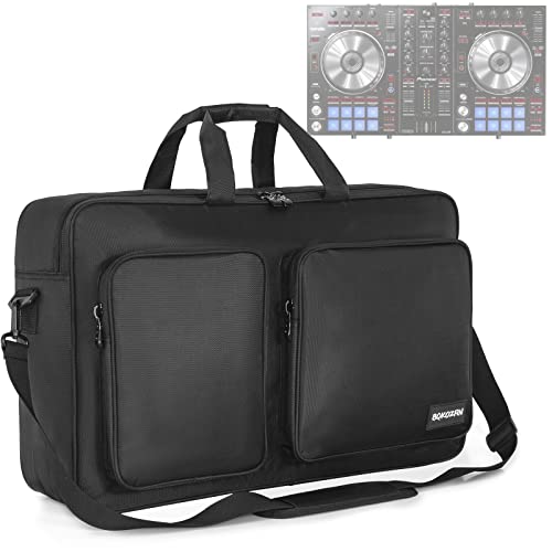 IBVIVIC Lightweight Oxford Storage Case, Fits Pioneer DDJ SR SR2 RR Denon MC4000 Numark NVII Mixtrack Pro 3 NV Platinum, Black