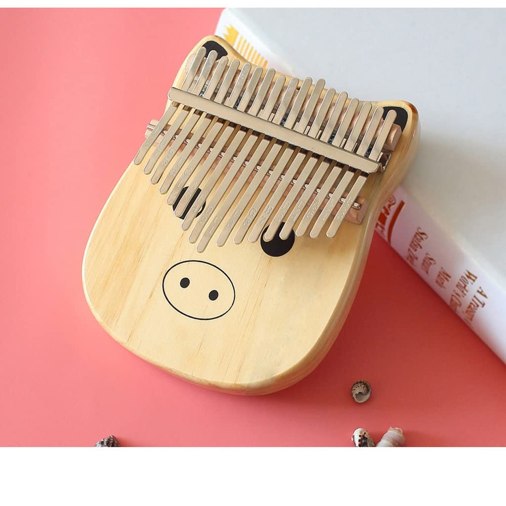 KXDFDC Mini Kalimba 17 Keys Thumb Piano with Tune Hammer Wood Hand Finger Piano Mbira Gifts for Beginners (Color : E, Size : 17 Keys)