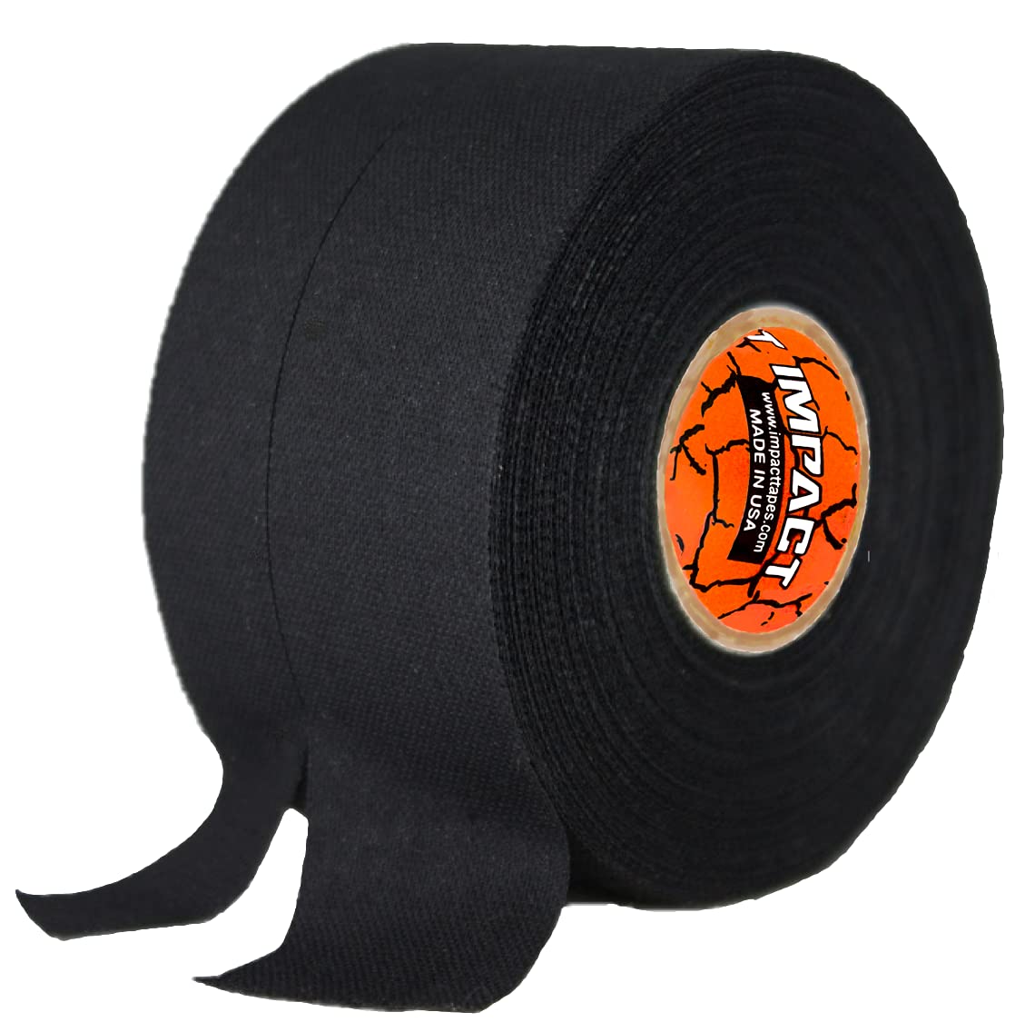 IMPACT Athletic Tapes – Black Athletic Tape - Black Athletic Split Tape 1.5" x 15 Yards (3 Pack) 50/50 Polyester & Cotton for Durability - 100% All Natural Adhesive – Hypoallergenic - Trainers Tape