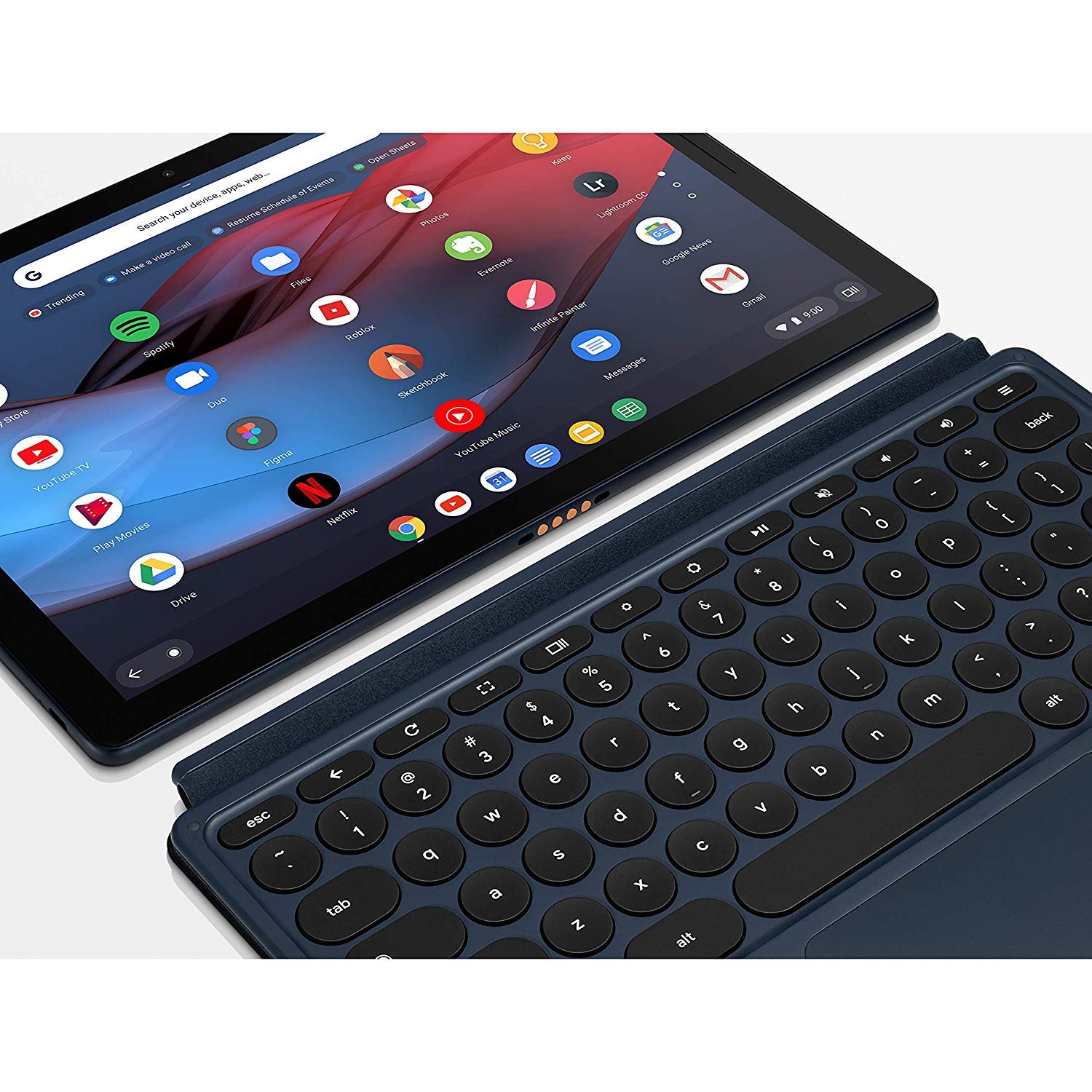 Google Pixel Slate 12.3" Touchscreen LCD Tablet w/Pixel Slate Keyboard | Intel 8th Generation Core i5 | 8GB Memory | 128GB | Fingerprint Reader | Chrome OS | Midnight Blue