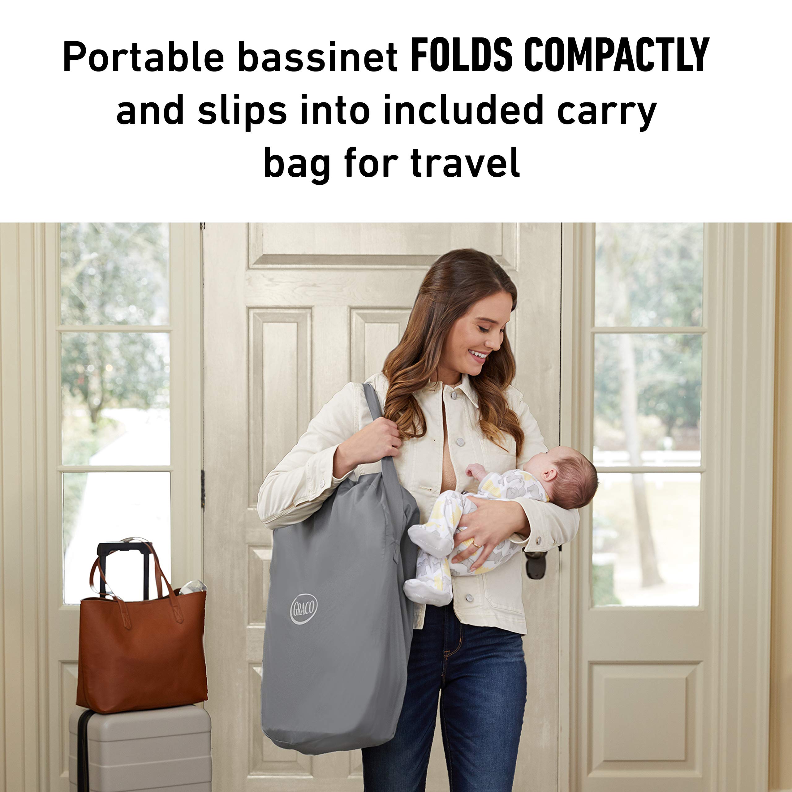 Graco Pack 'n Play Day2Dream Travel Bassinet Playard Features Portable Bassinet Diaper Changer and More (Alaska)