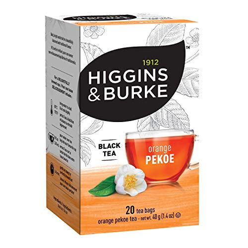 Higgins & Burke Orange Pekoe, Black Tea, 20 Tea Bags (Pack of 6)