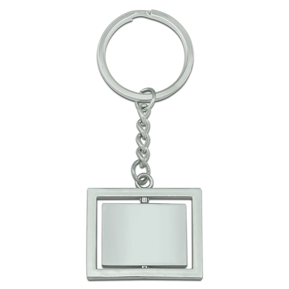 GRAPHICS & MORE Ford Trucks 4x4 Off Road Spinning Rectangle Chrome Plated Metal Keychain Key Chain Ring