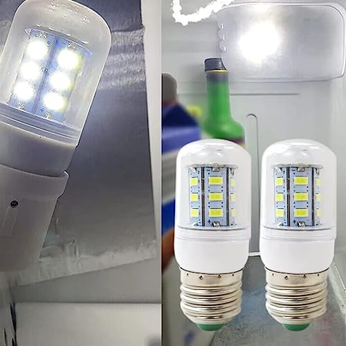 Gxcdizx 2Pack 5304511738 LED Light Bulb Refrigerator Replace# PS12364857 AP6278388 4584444 KEI D34L Refrigerator LED Bulb for Frigidaire Refrigerator