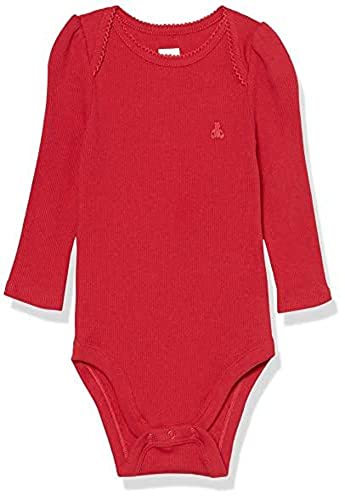 GAP Baby Girls Long Sleeve Bodysuit MODERN RED 6-12M