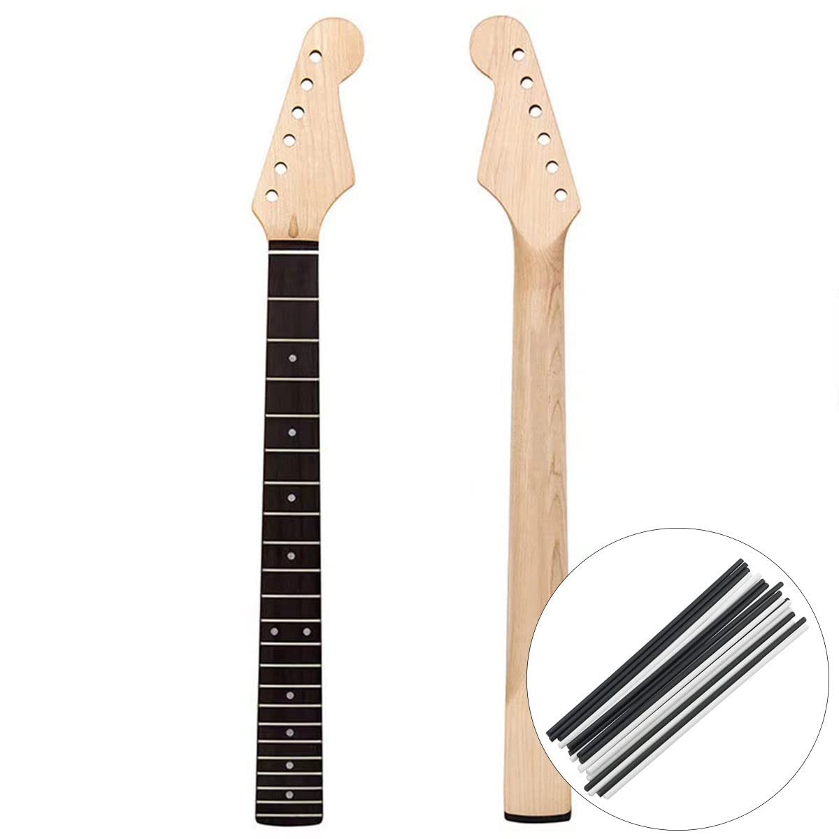 JJHXSM 20pcs Guitar Fingerboard Side Marker 100mm Fretboard Side Dot Fingerboard Position Marker for Guitar Bass White and Black