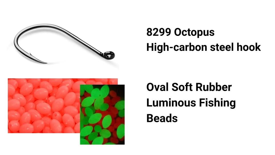 High Low rig High Carbon Steel Octopus 4/0 Hooks Berkley 60lb Surf or Deep Drop Salt Water hi Low rigs Boat hi lo rigs Made in USA