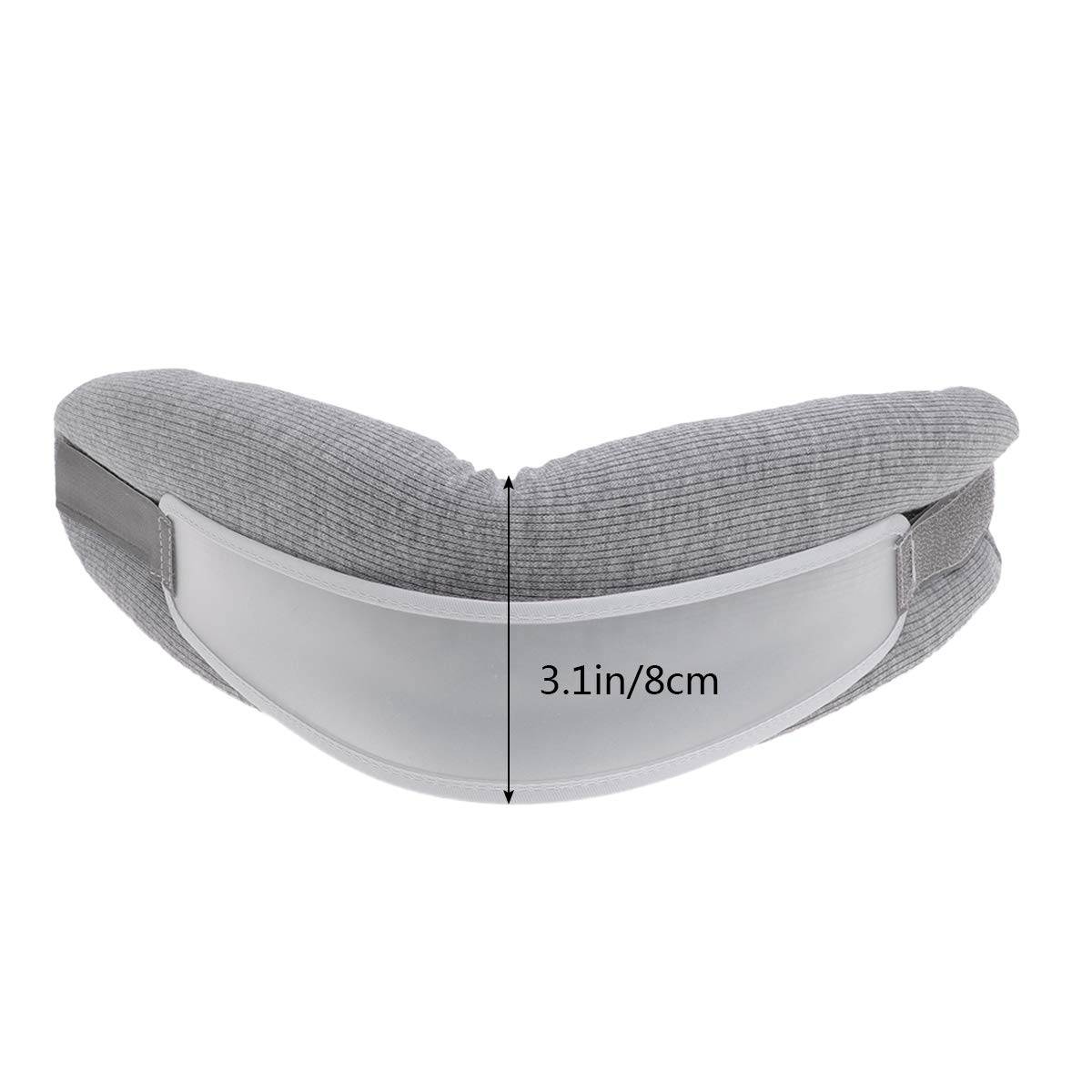 Heallily Cervical Gear Neck Support Brace Cervical Collar for Stiff Neck Pain Relief Injury Recovery Gray 1pc