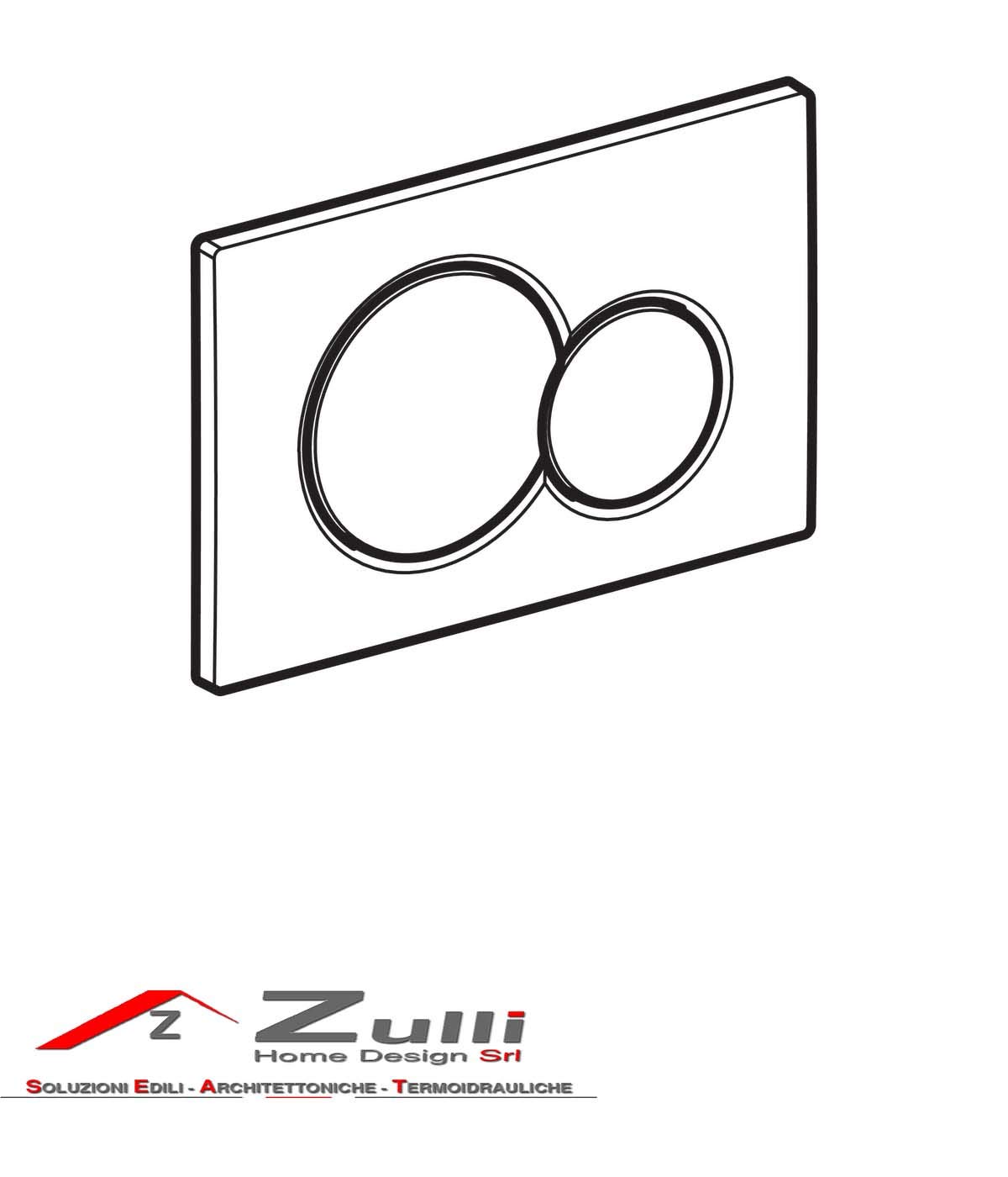 Geberit 115.770.46.5 Dual-Flush Actuator Plate, Matte Chrome