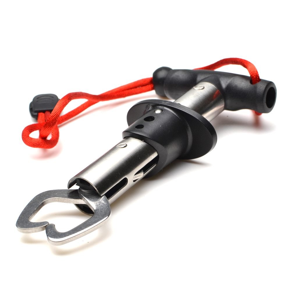 GOOACTION Fish Lip Grabber Gripper Tool Lure Fishing Tool Stainless Steel Fish Holder Portable Fish Control Gear Accessories