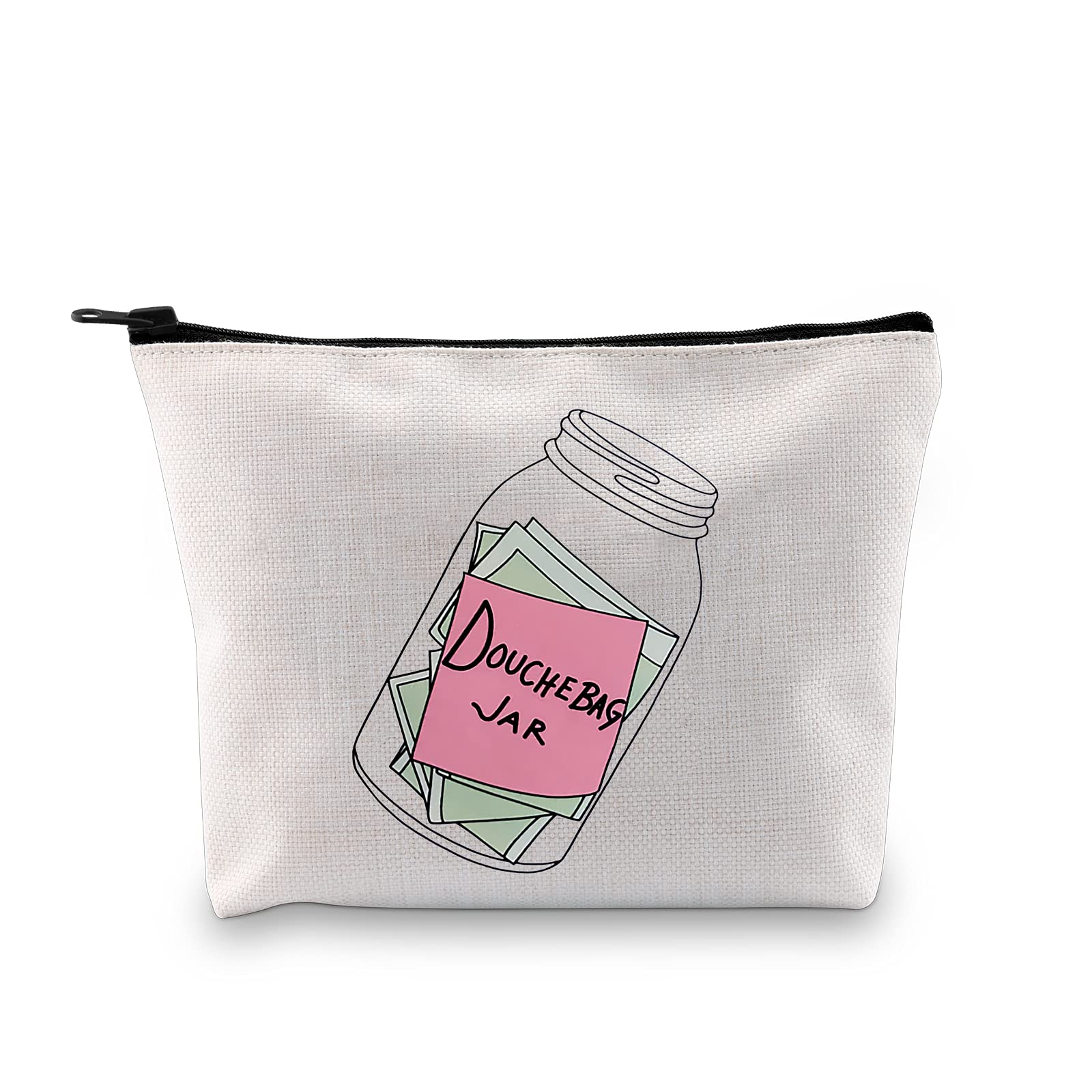 GJTIM TV Show Inspired Schmidt's Douchebag Jar Zipper Pouch Makeup Cosmetic Bag Fan Gift (Douchebag Jar Bag)