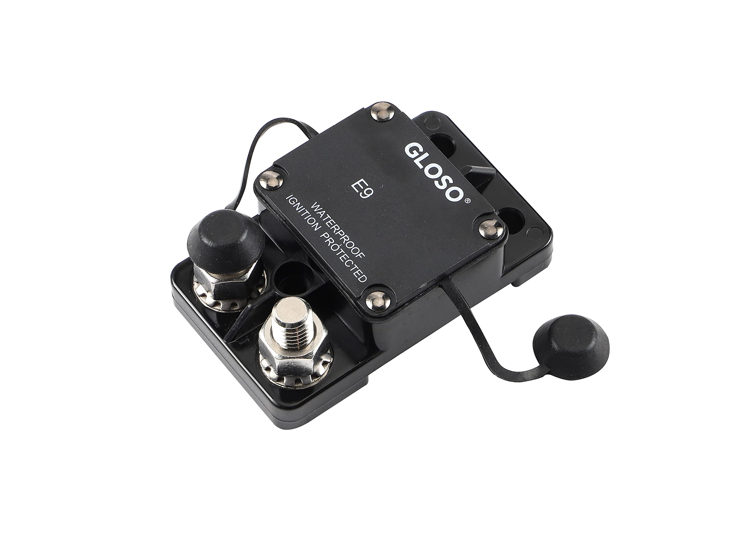 GLOSO Circuit Breaker E9A Waterproof Breaker Auto Reset (T1) 150A Side by Side Stud IP67 Marine Hi-Amp (150A)