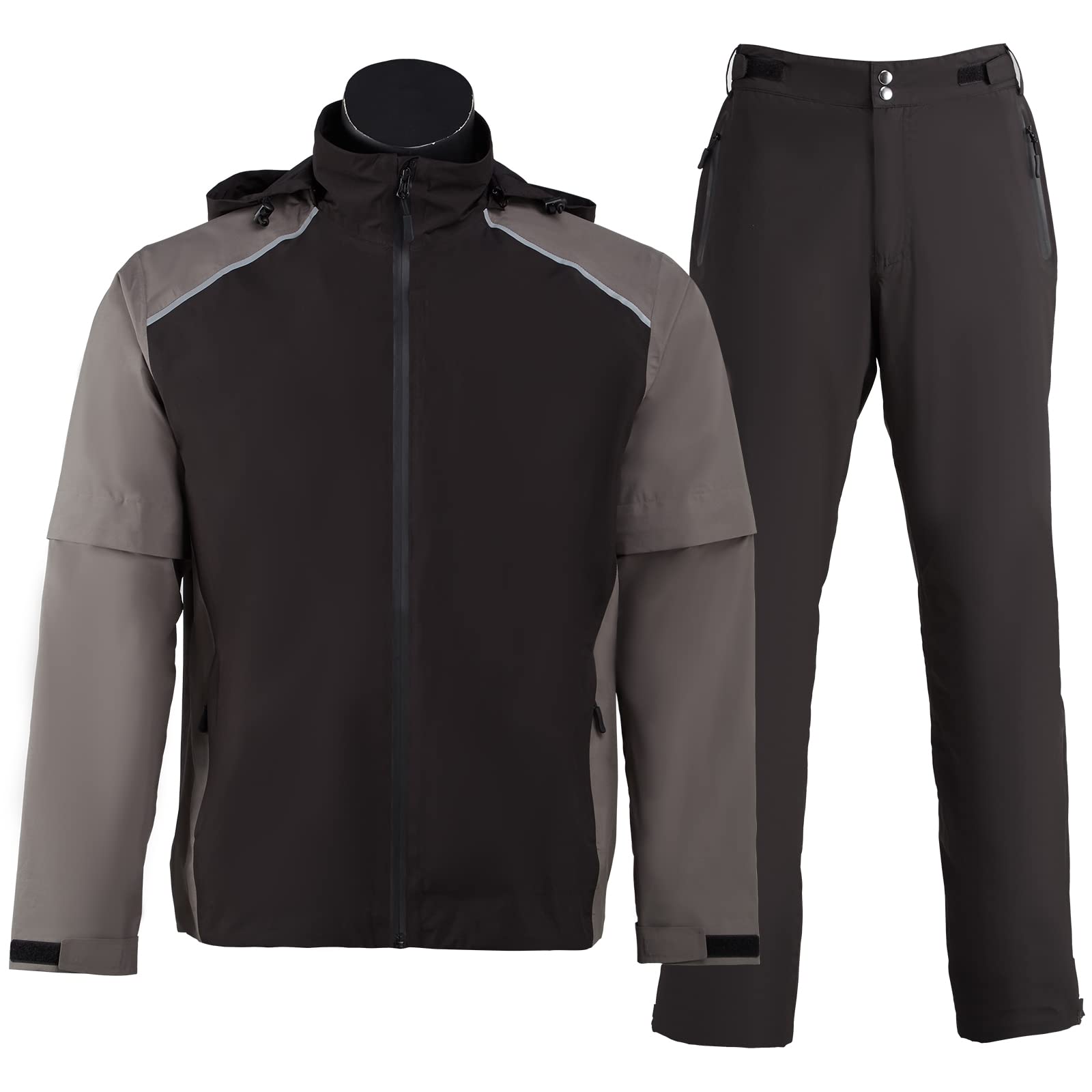 K.E.J. Golf Pants Men Jacket Waterproof Rain Suit Lightweight Raincoat for Hiking Fishing Hunting Camping Travel