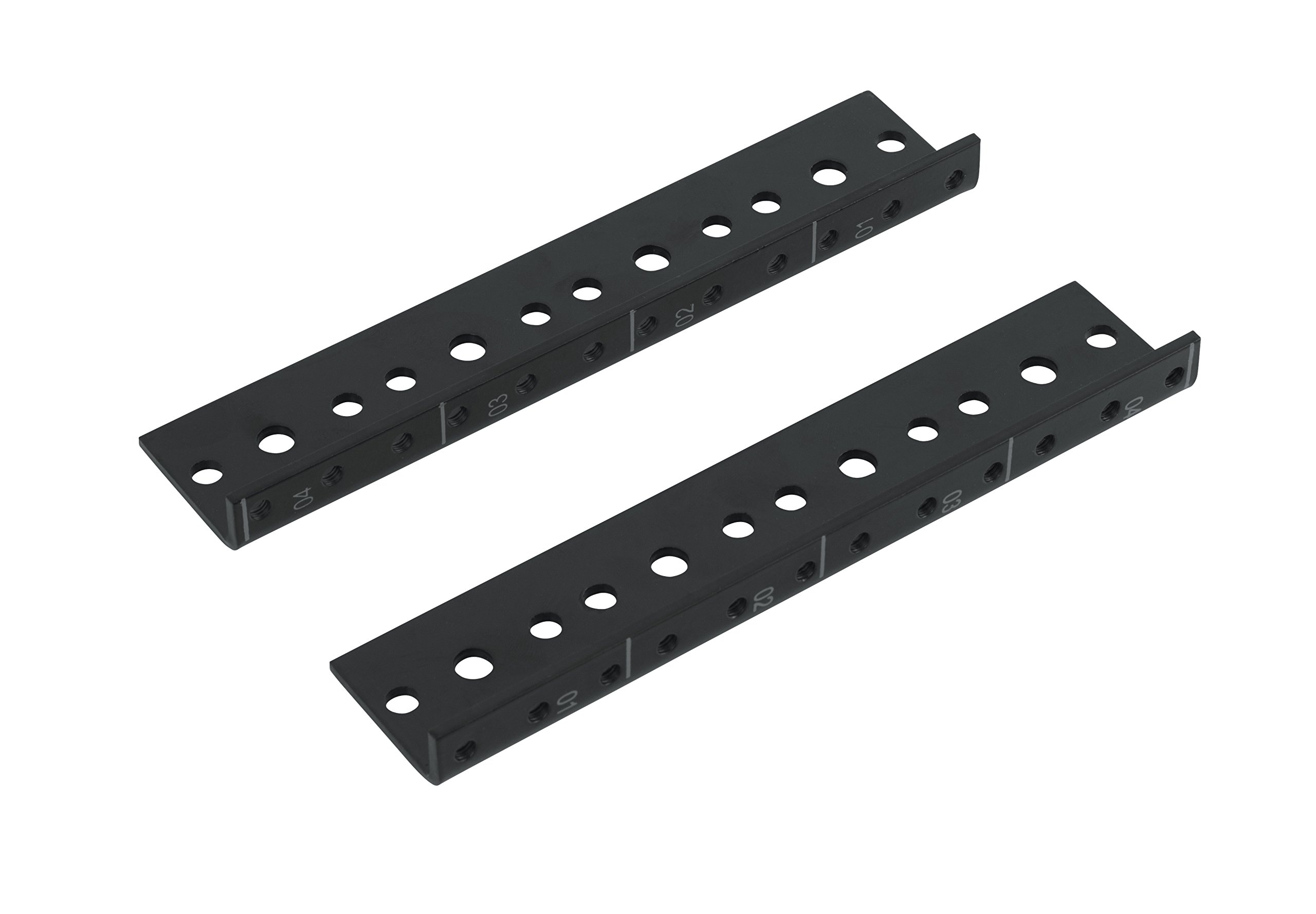 Gator Rackworks Heavy Duty Steel Rack Rail Set; 4U Rack Size (GRW-RACKRAIL-04U)