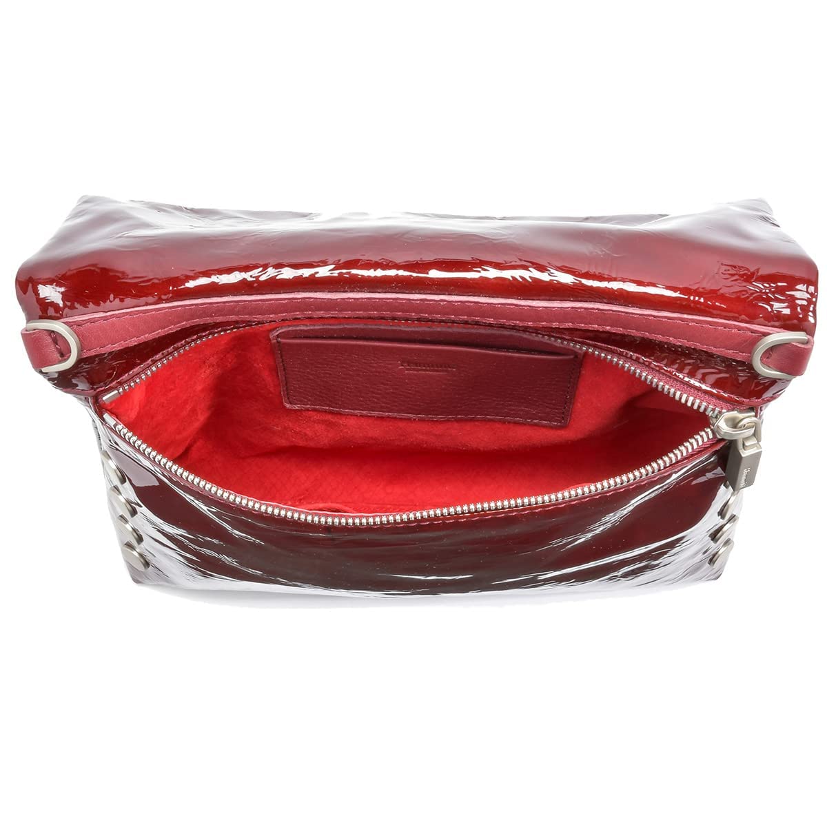 Hammitt VIP Medium Zippered Leather Crossbody Clutch Handbag Bag New