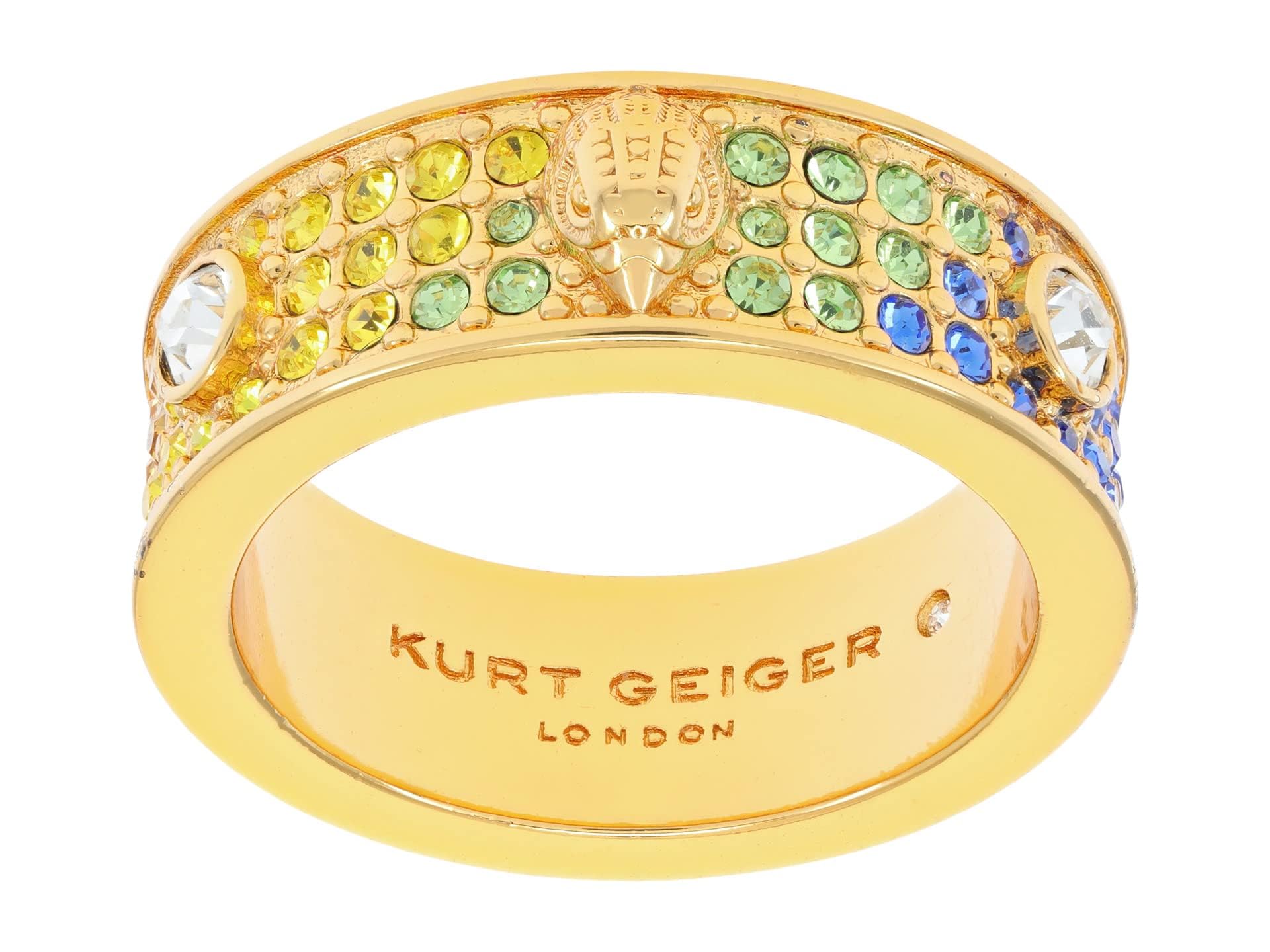 Kurt Geiger London Pave Band Ring Multi 7