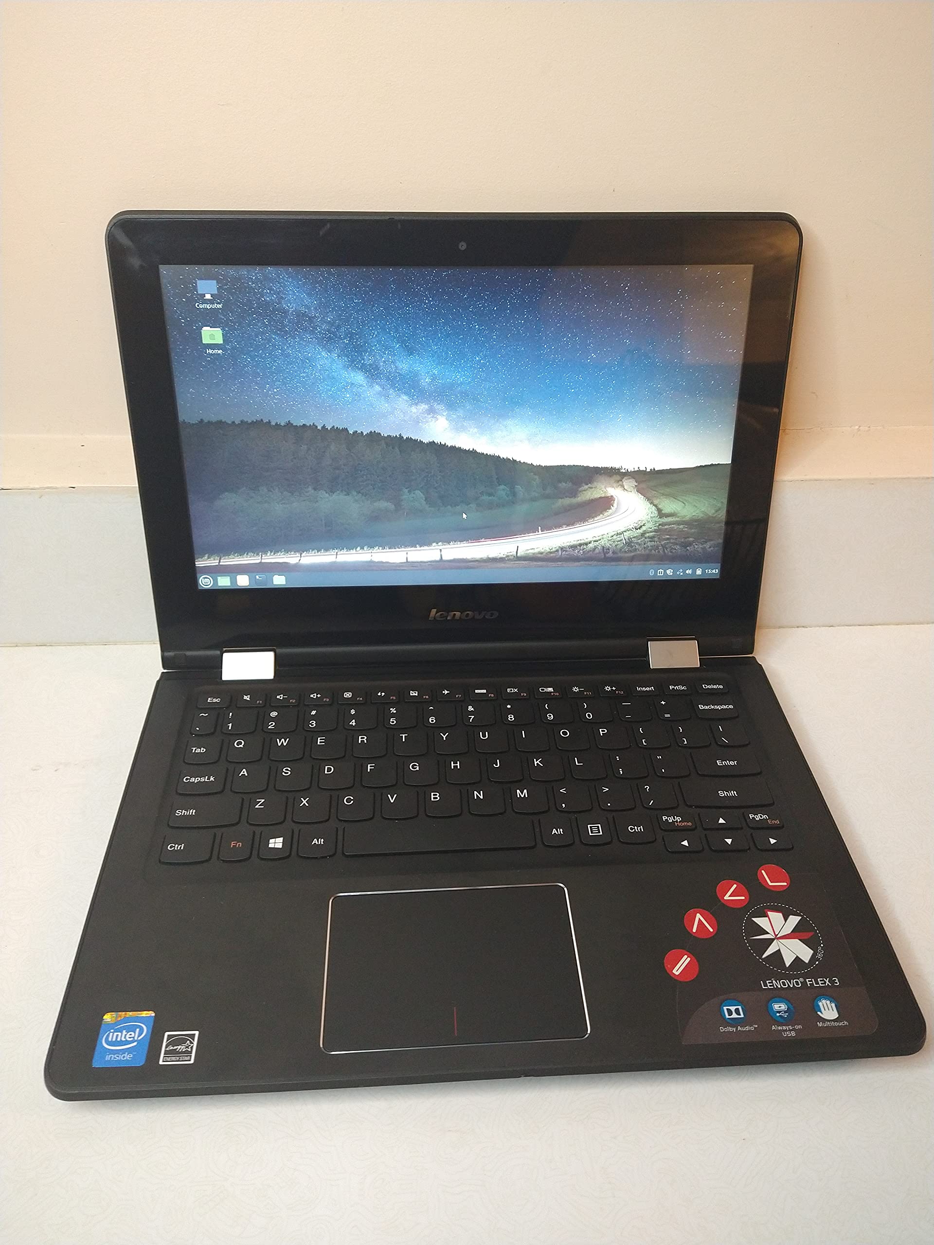 Lenovo Flex 3-1130 2 in 1 Touch-Screen Laptop 11.6" (Intel Celeron N3050 1.60 / 2.16GHz, 4GB Memory, 500GB Hard Drive, Black)