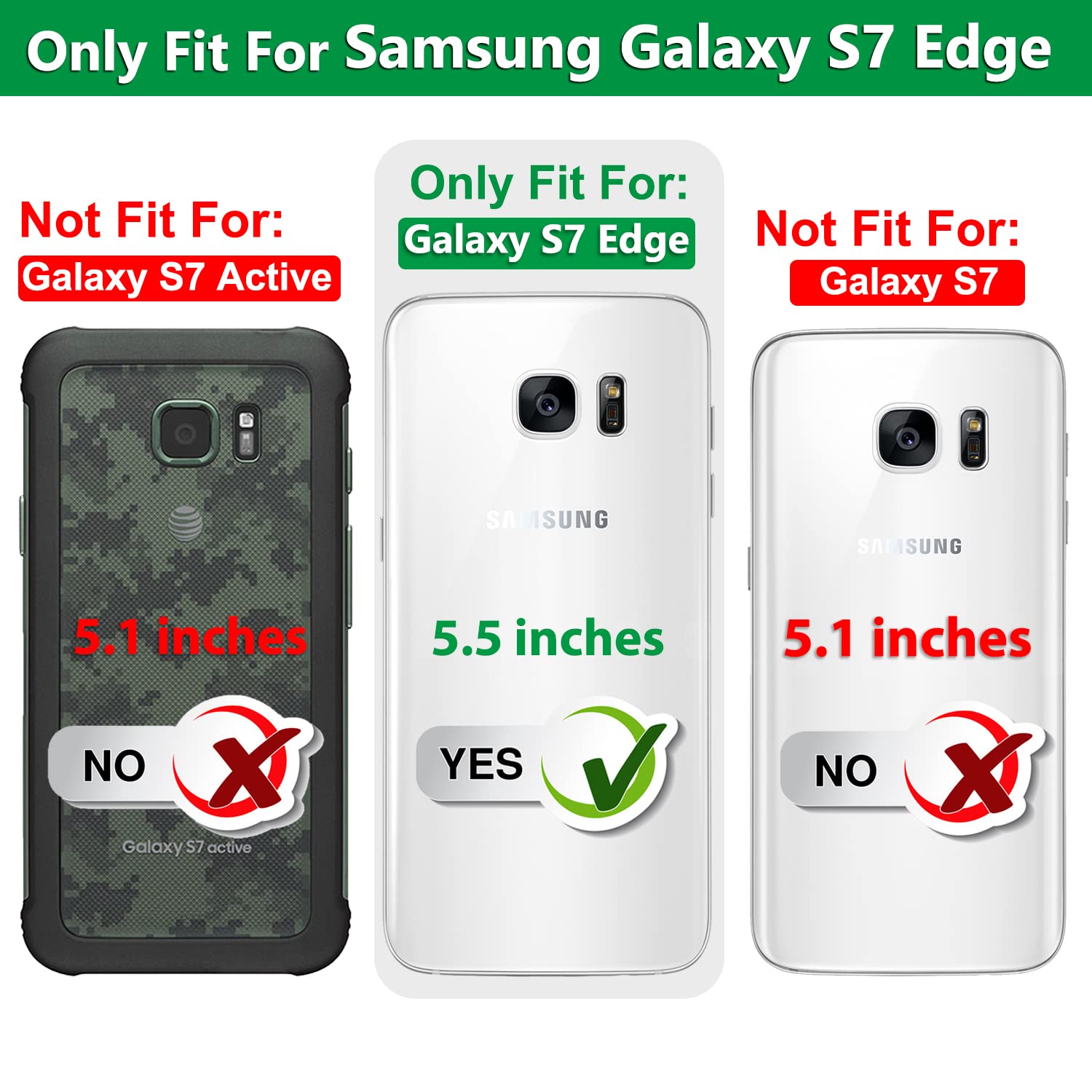 Gritup Samsung Galaxy S7 Edge Case, Samsung S7 Edge Case with HD Screen Protector, Girls Women Cute Gradient Liquid Glitter Bling Four-Corner Protective Soft TPU Case for Galaxy S7 Edge, Teal/Purple