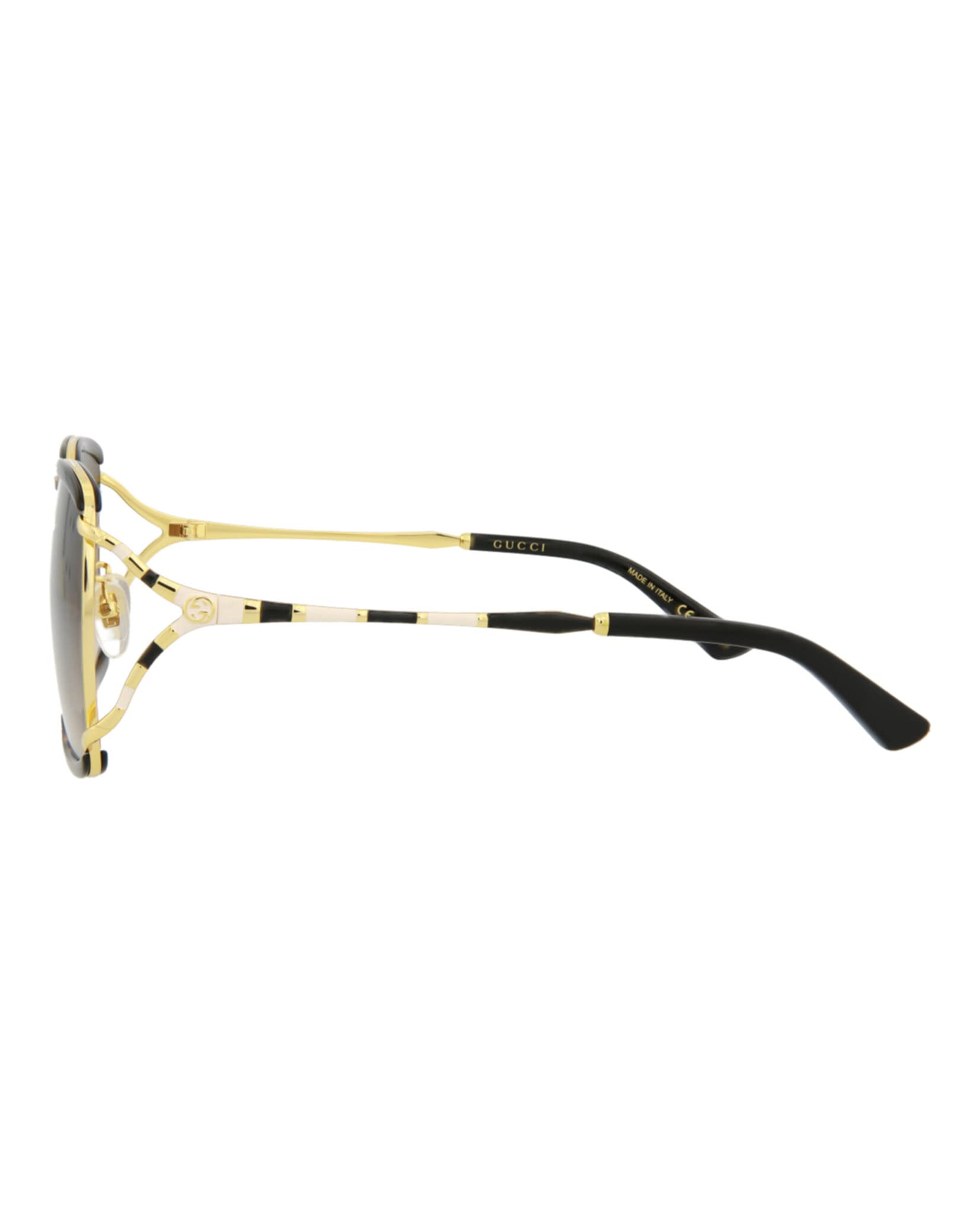 Gucci Women's Fork Square Sunglasses, Havana/Brown, One Size