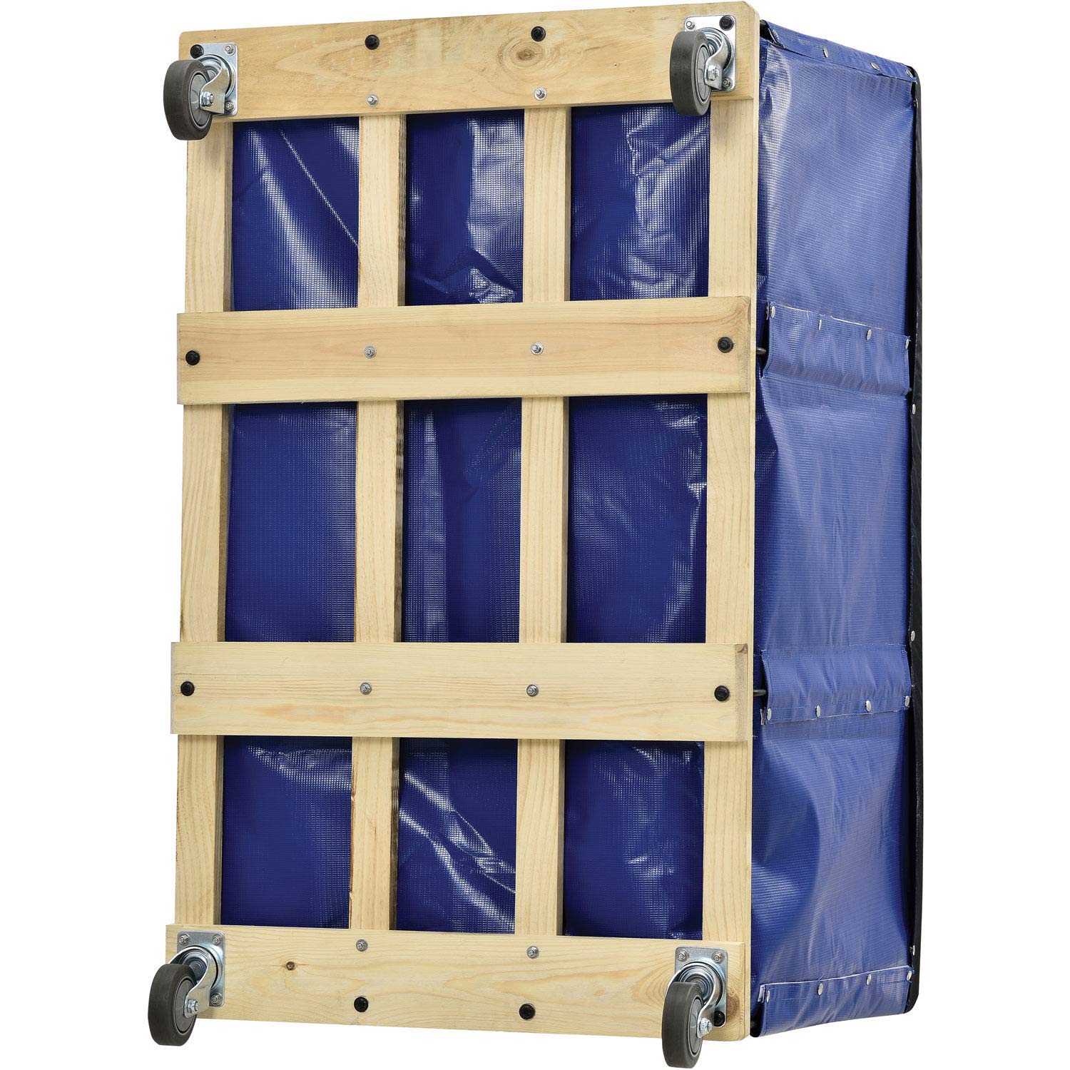 Global Industrial 24 Bushel, Blue Vinyl Basket Bulk Truck, Unassembled