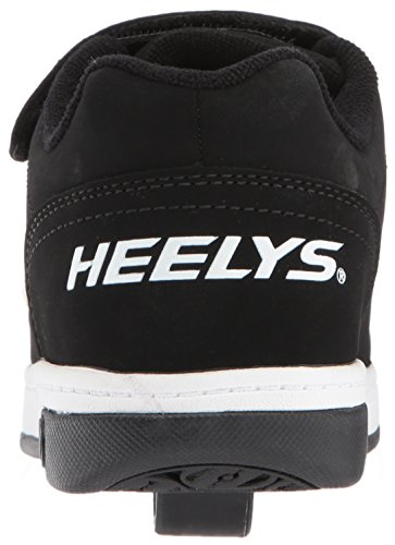Heelys Girls Dual UP X4, Black/White, 1 Little Kid