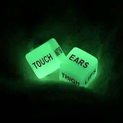 Glow in The Dark Couples Dice - The Original Adult Dice Game - Perfect for Date Night, Travel, Parties, and Game Night